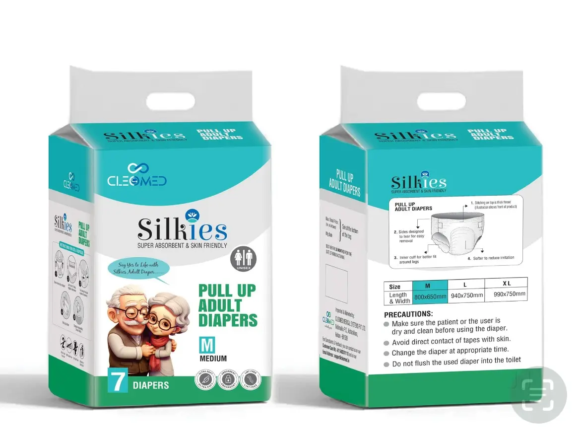 Silkies Pull-Up Diapers by Cleomed - Discreet Underwear Style